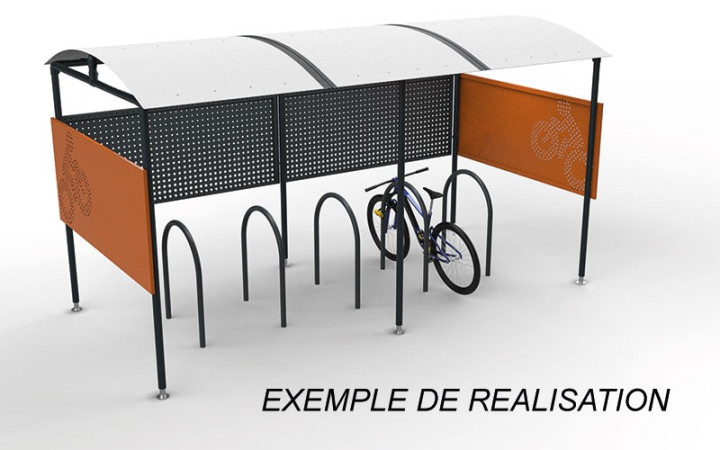 Abri vélo de stationnement PARKEA, parking urbain extérieur pour vélo
