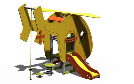 Structure de jeux multiple HELICO pour jardin exterieur, parc public